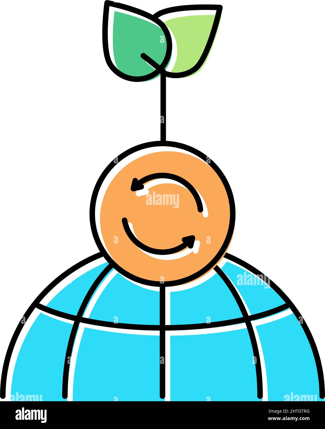 ecology and energy saving color icon vector illustration Stock Vector ...