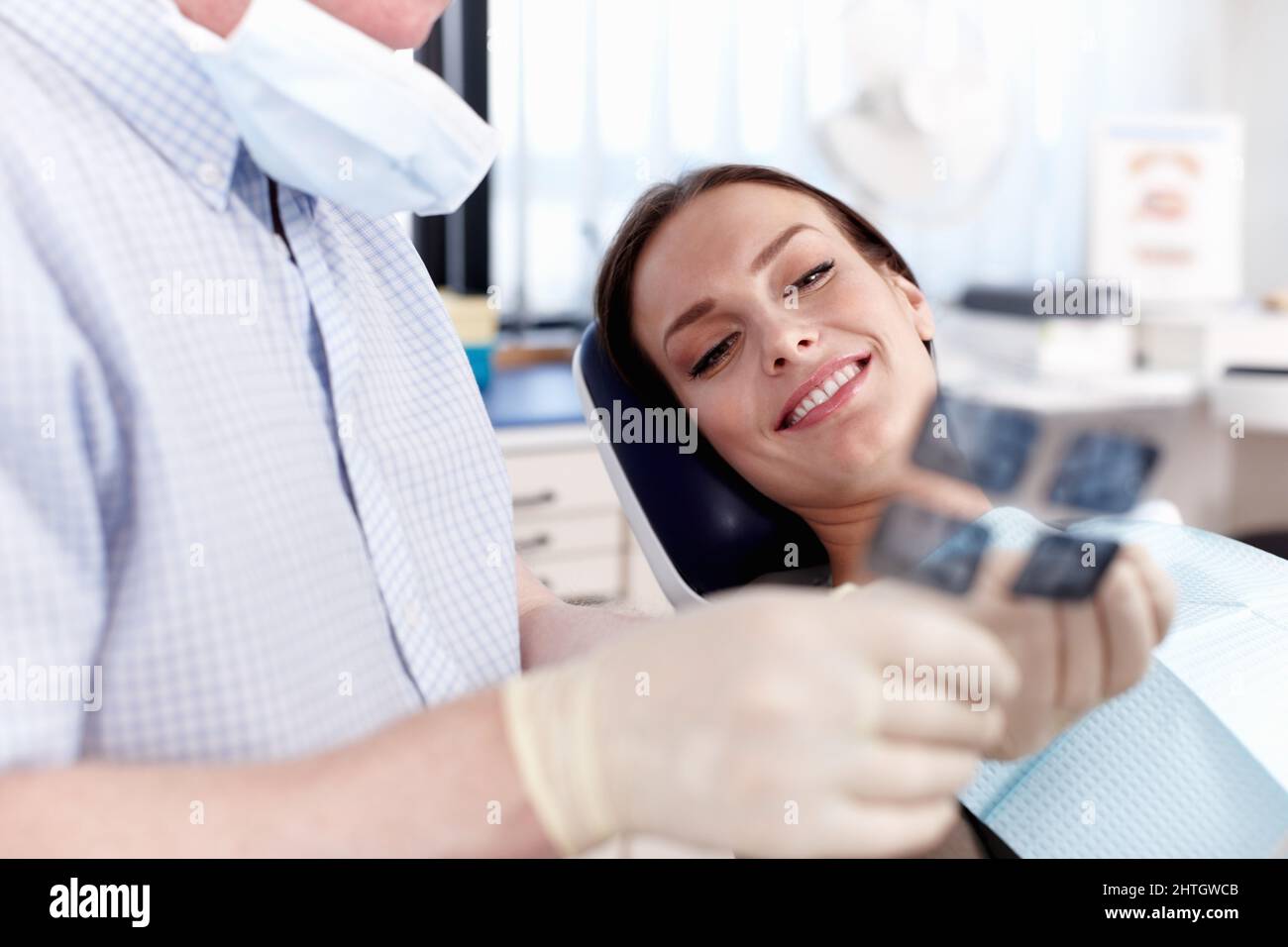 Female dentist inspecting ray hi-res stock photography and images - Alamy