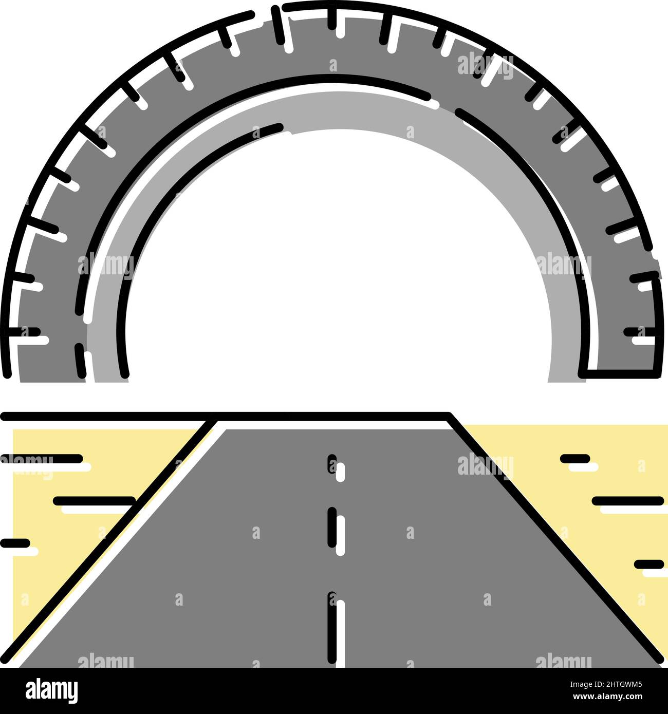 highway tires color icon vector illustration Stock Vector Image & Art ...