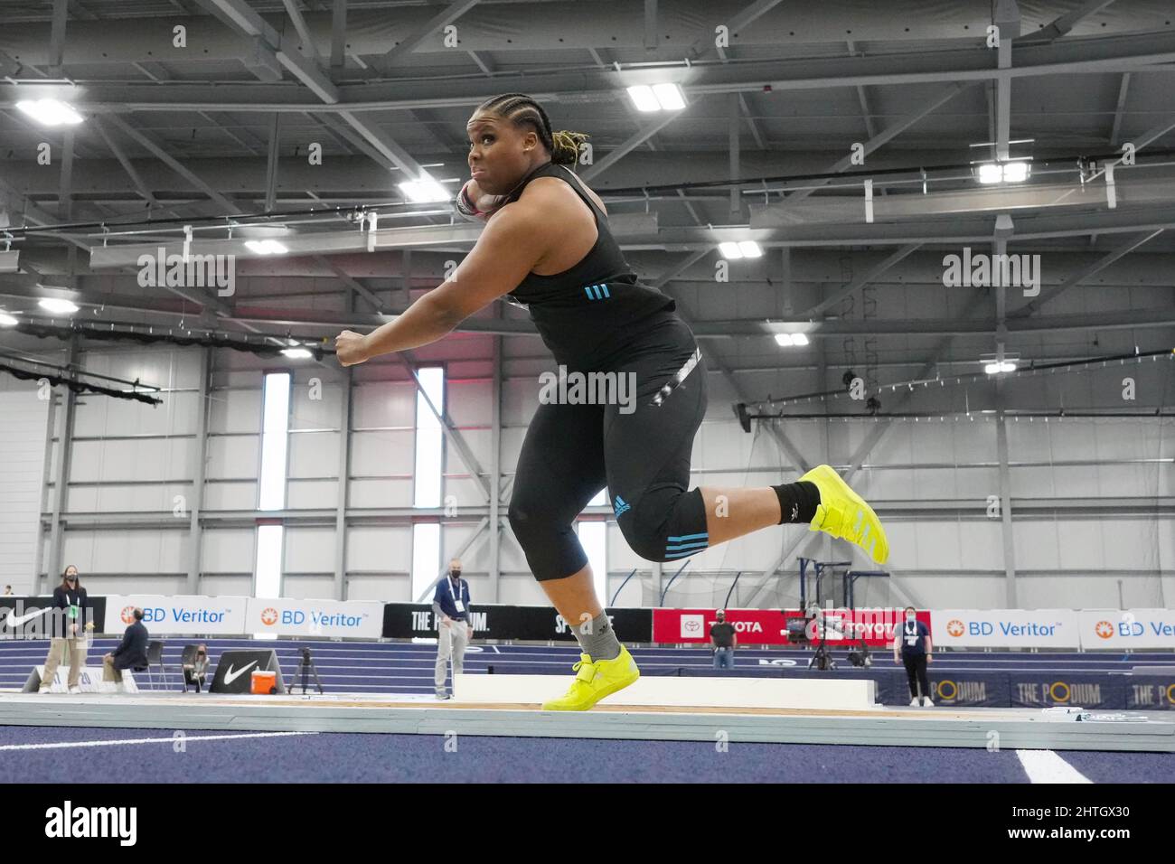 Jessica Ramsey places fourth in the women's shot put at 61-2 3/4 (18 ...