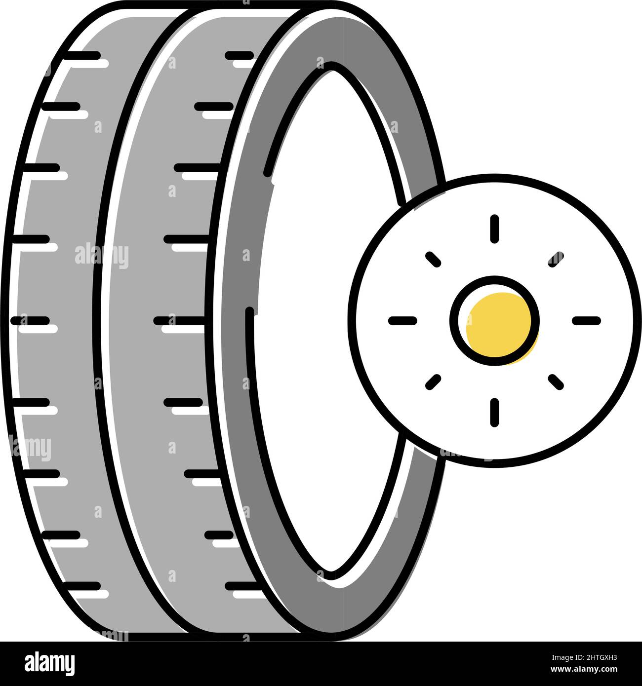 summer season tires color icon vector illustration Stock Vector Image ...