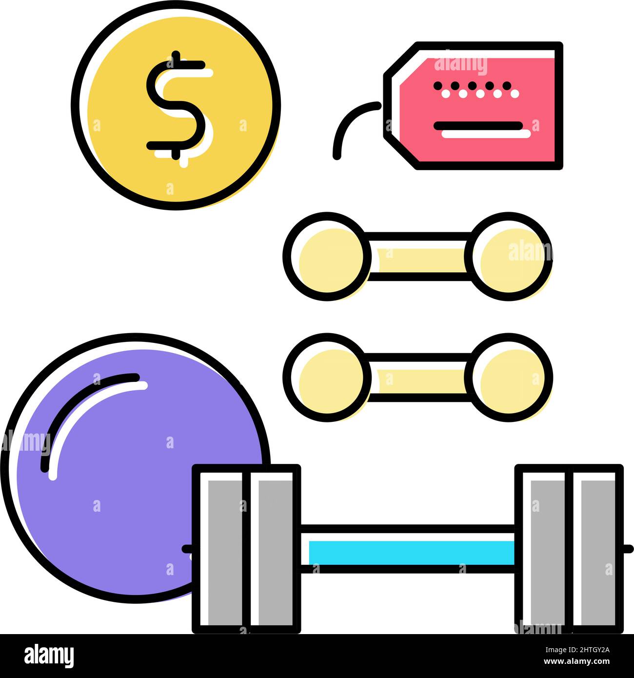 Sport equipment rental color icon hi-res stock photography and images ...