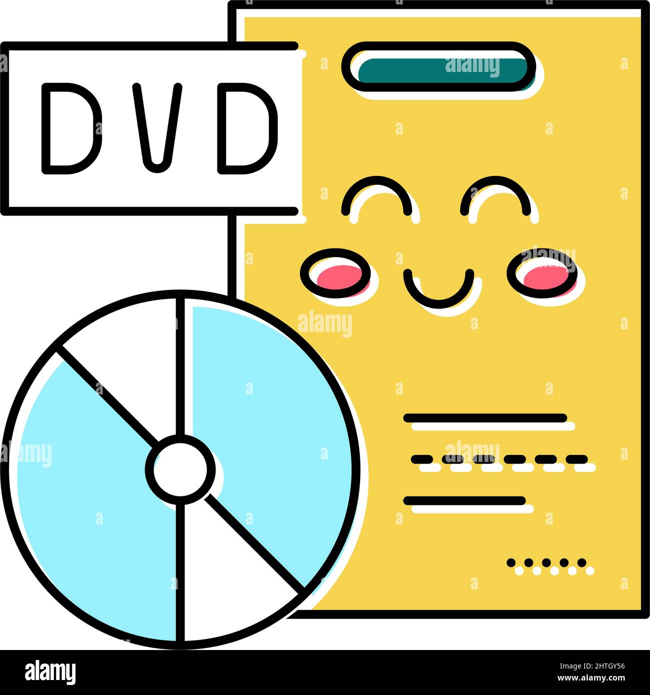 dvd films educational color icon vector illustration Stock Vector Image ...