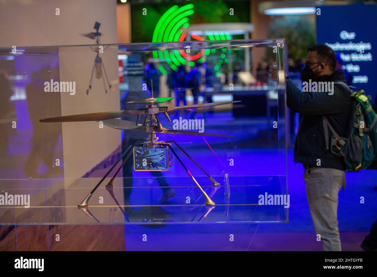 Barcelona,Spain.28 February,2022. Ingenuity Helicopter.First autonomous ...