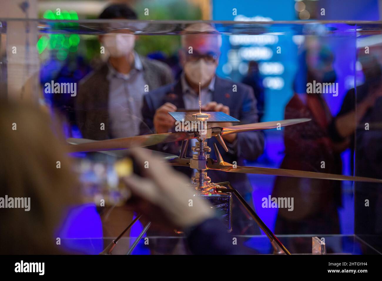 Barcelona,Spain.28 February,2022. Ingenuity Helicopter.First autonomous ...