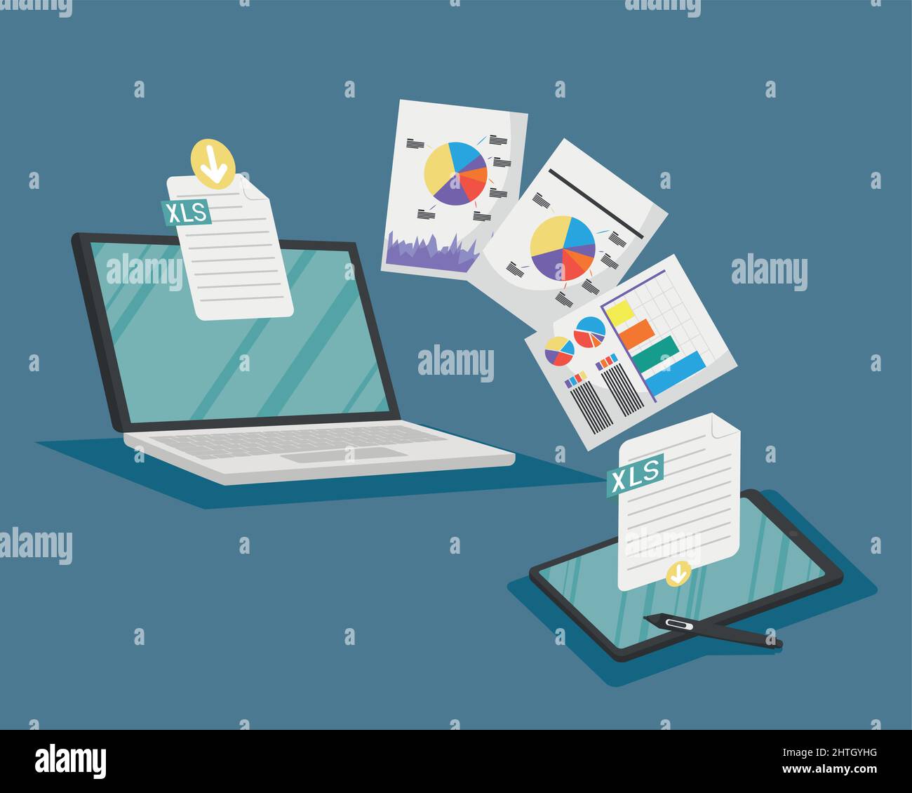 Spreadsheet calculation Stock Vector Images - Alamy