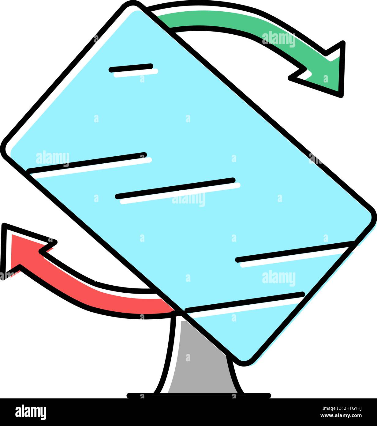 rotating monitor color icon vector illustration Stock Vector Image ...