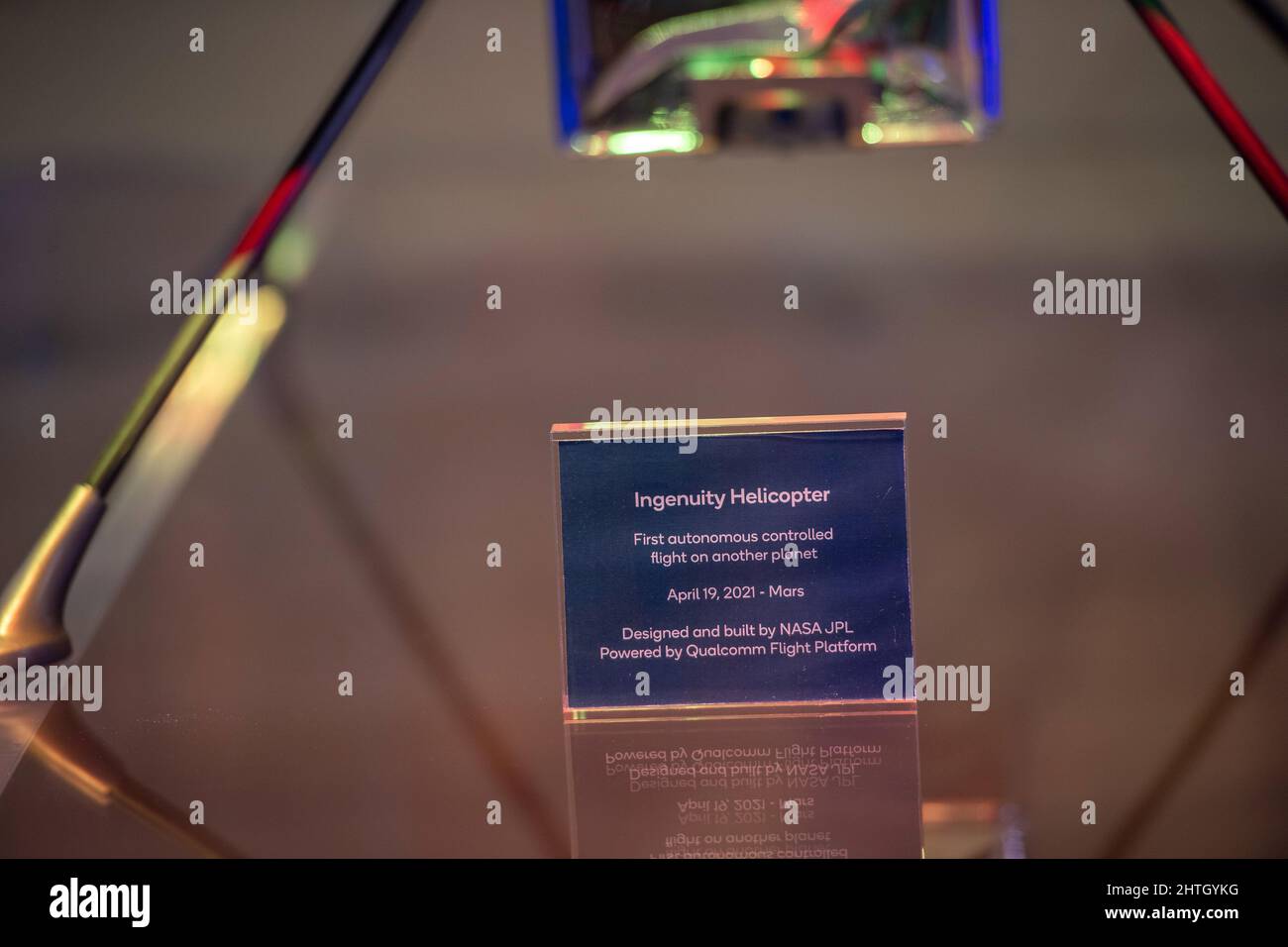 Barcelona,Spain.28 February,2022. Ingenuity Helicopter.First autonomous ...