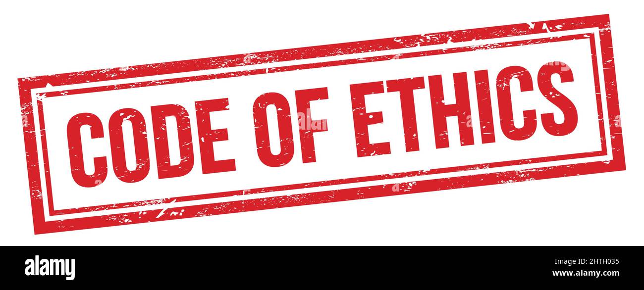 Code of ethics stamp hi-res stock photography and images - Alamy