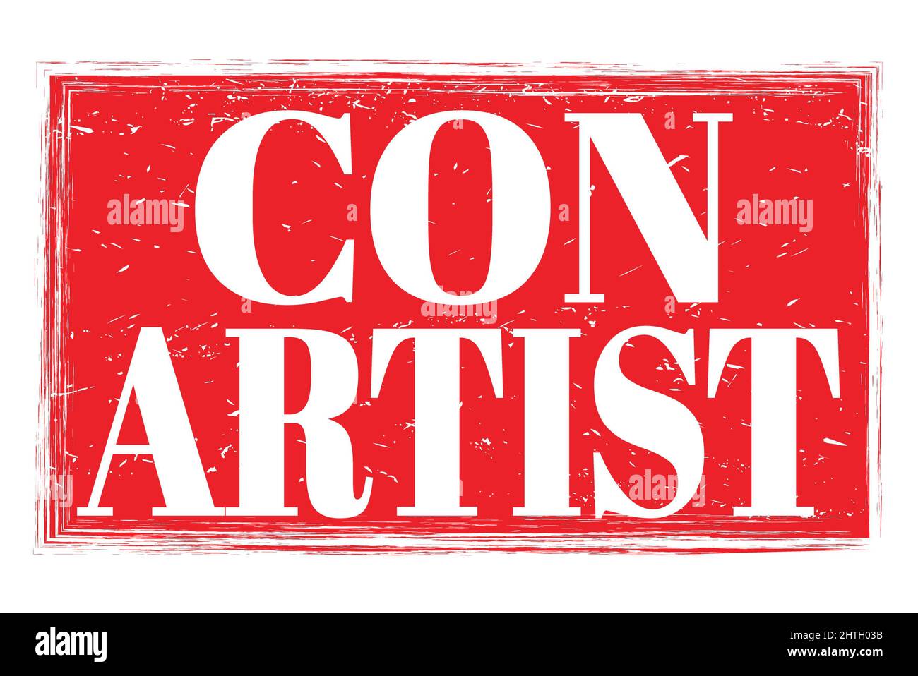 Con artist stamp hi-res stock photography and images - Alamy