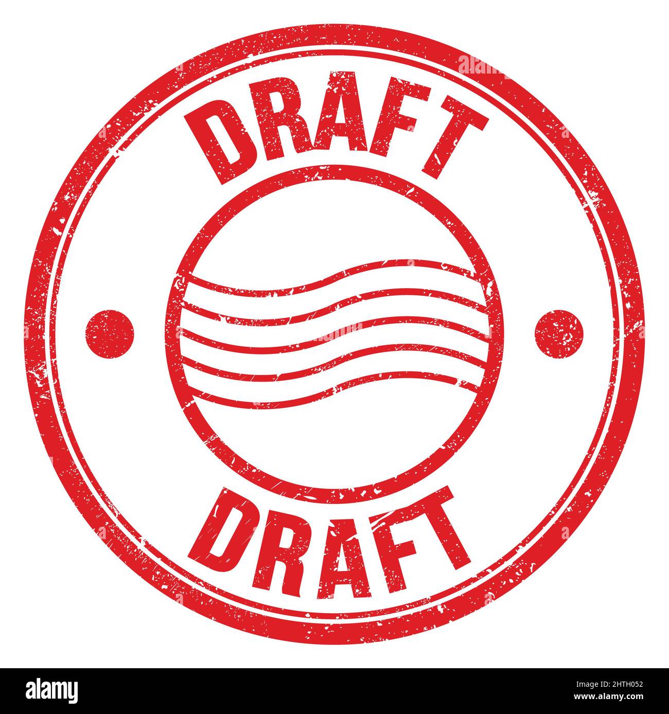 DRAFT word written on red round postal stamp sign Stock Photo - Alamy