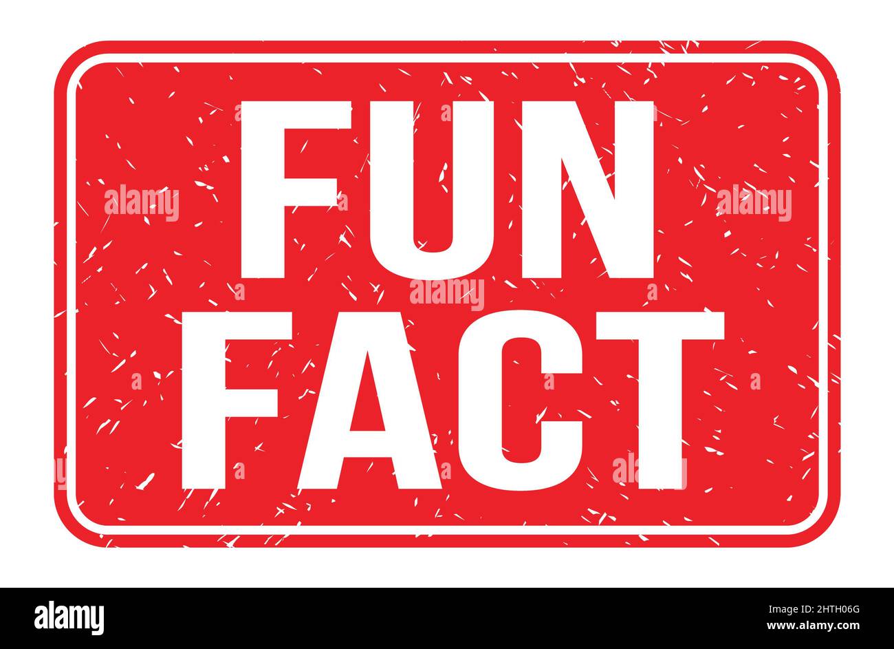 FUN FACT, words written on red rectangle stamp sign Stock Photo - Alamy