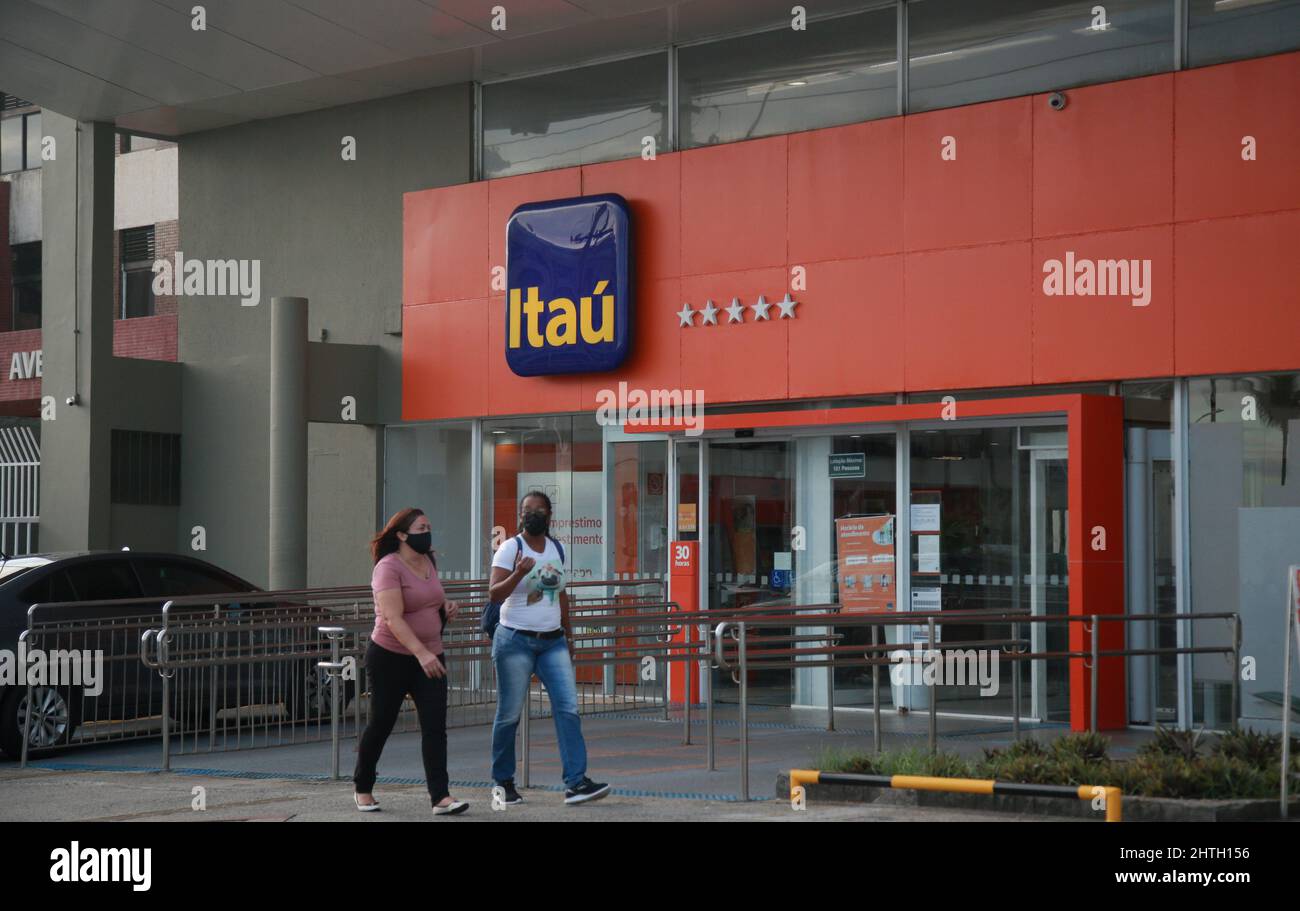 salvador, bahia, brazil - february 24, 2022: facade of a branch of the ...