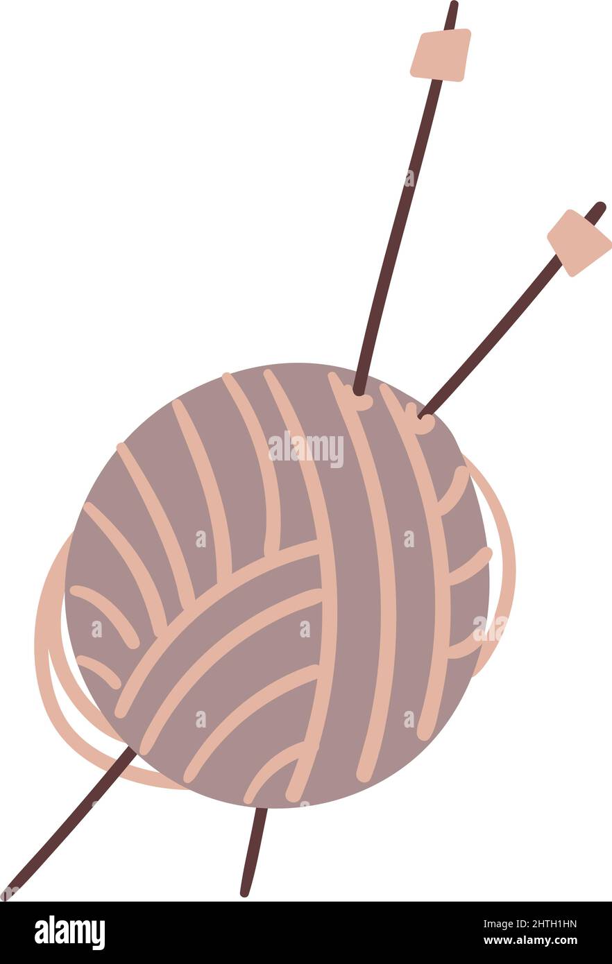 ball of thread. Vector illustration in a flat style Stock Vector Image ...