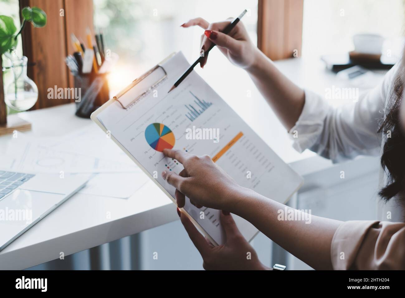 Administration working together at private meeting room. Business ...