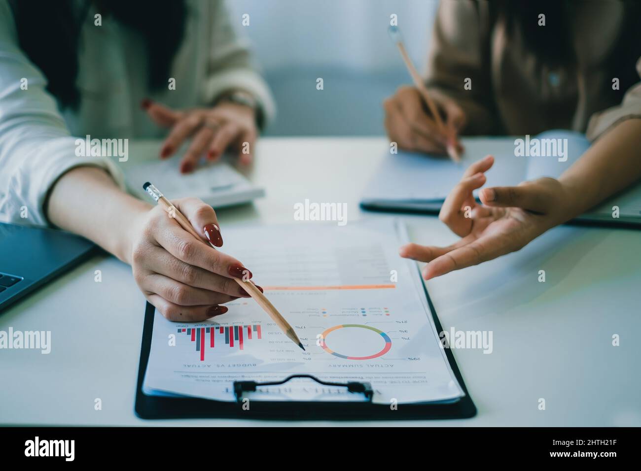 Administration working together at private meeting room. Business ...