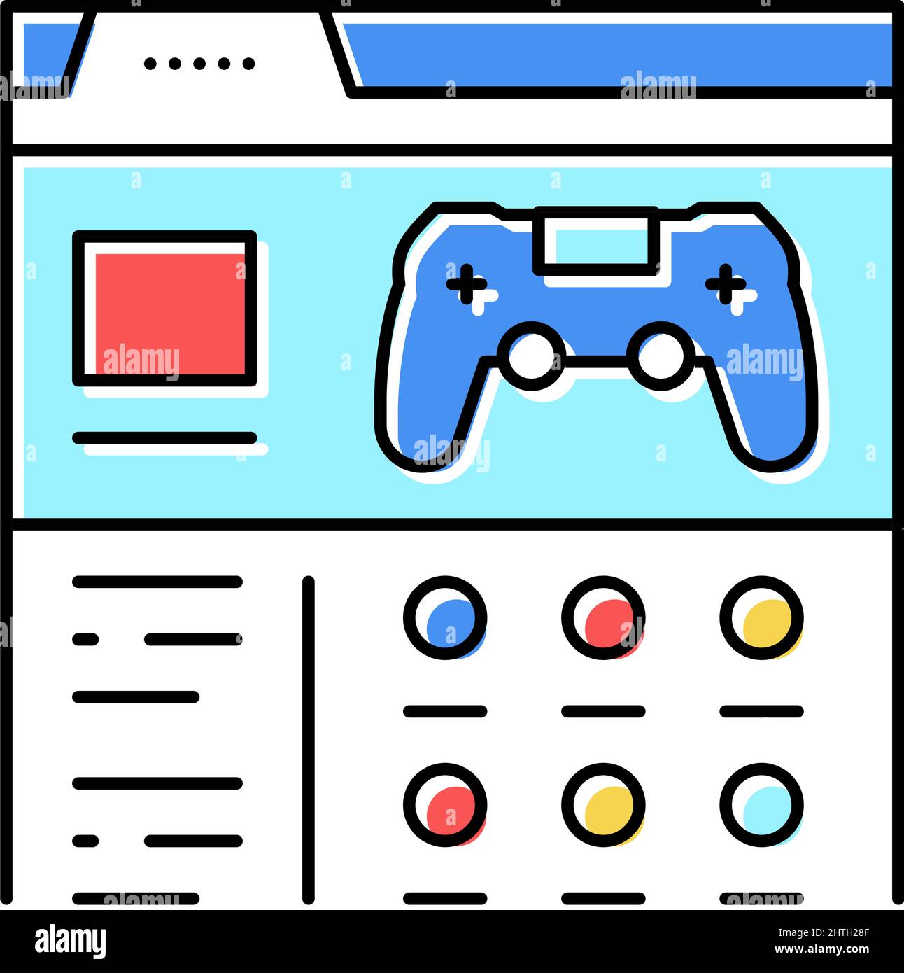 internet gaming color icon vector illustration Stock Vector Image & Art ...