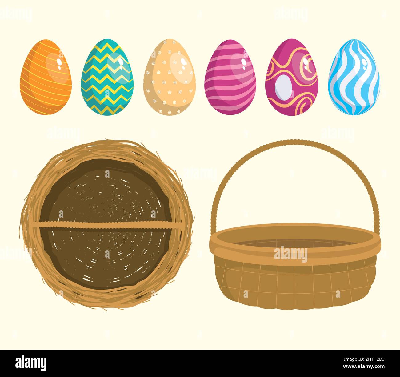 Eight eggs Stock Vector Images - Alamy