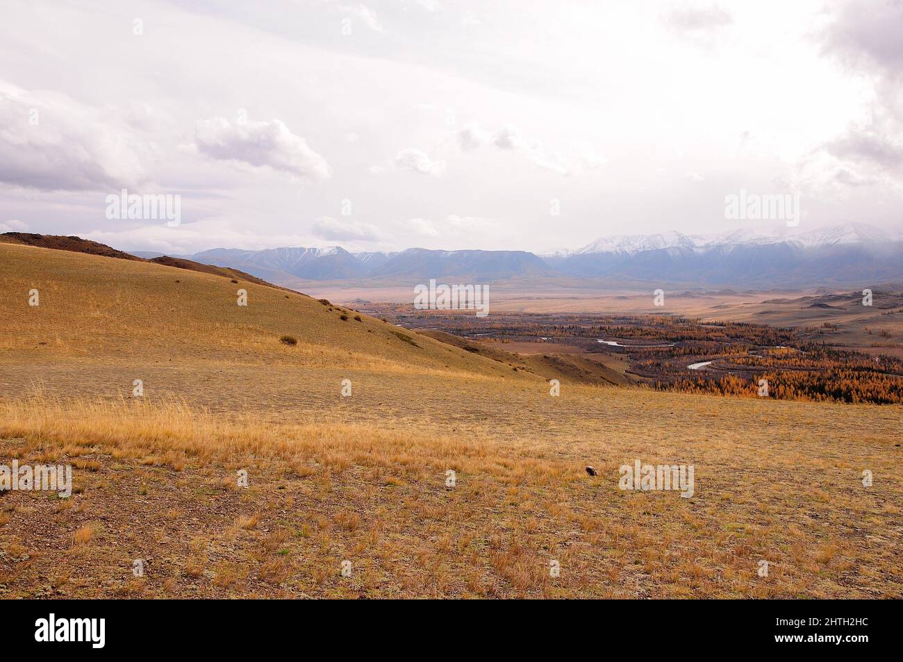 River flowing through steppe hi-res stock photography and images - Alamy
