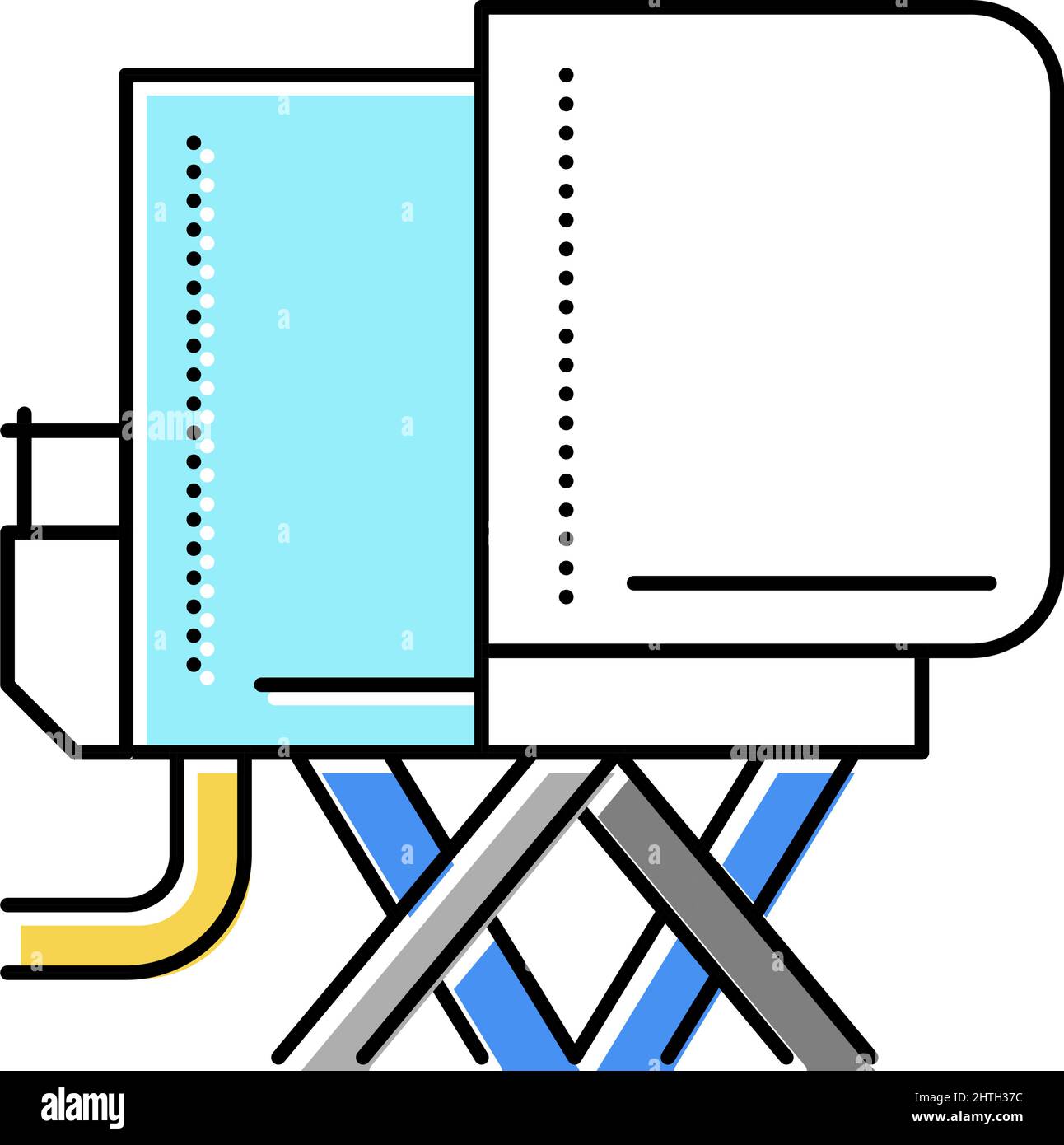 airplane simulator flight school color icon vector illustration Stock ...