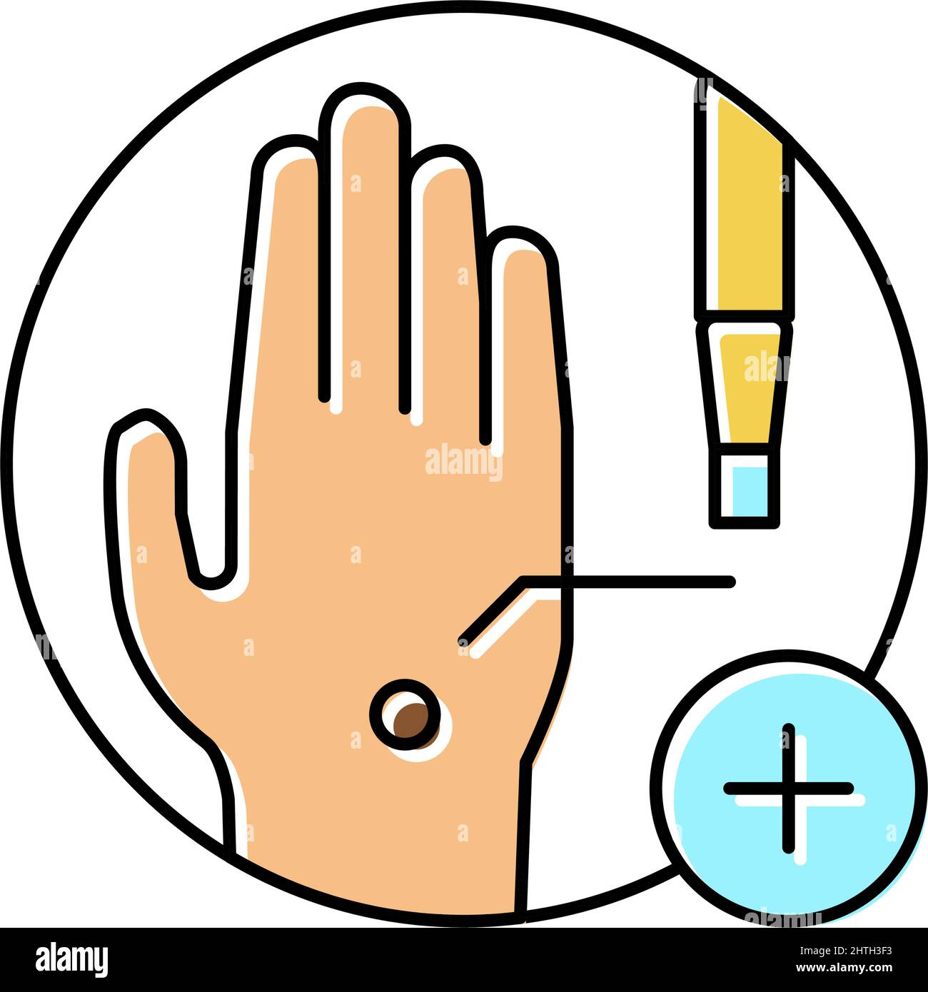 skin biopsy color icon vector illustration Stock Vector Image & Art - Alamy