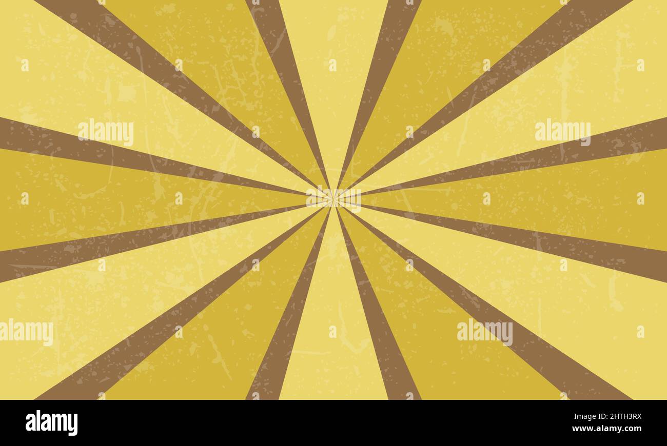 Yellow burst retro background Vector, vintage background vector ...