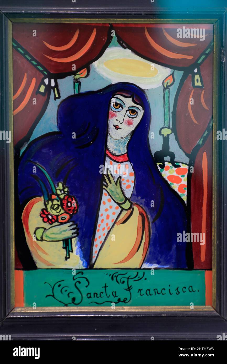 Reverse glass painting Sancta Francisca 1911 by Vasily Kandinsky ...