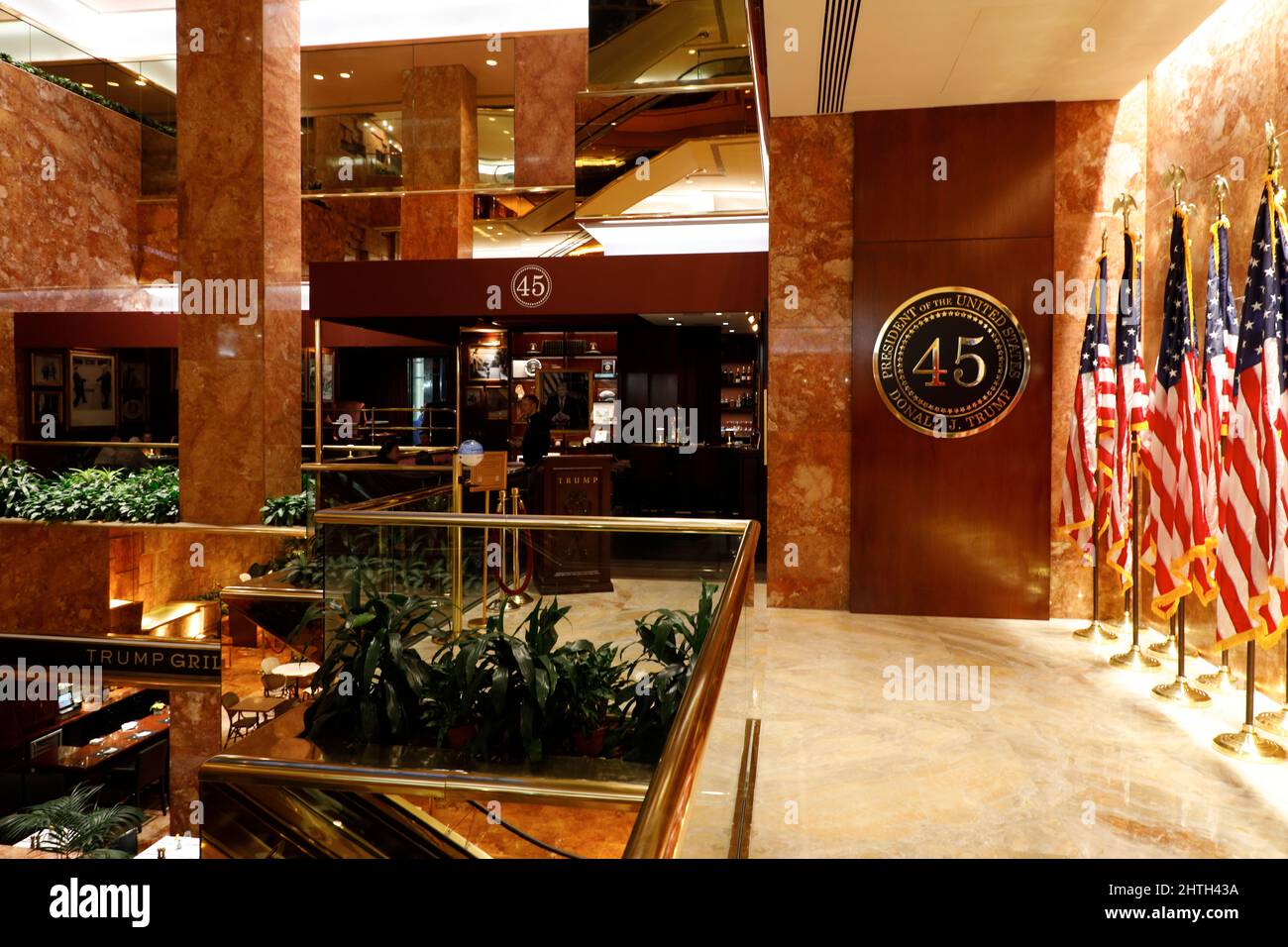 45 Wine & Whiskey aka Trump Bar inside of Trump Tower at 725 5th Avenue ...