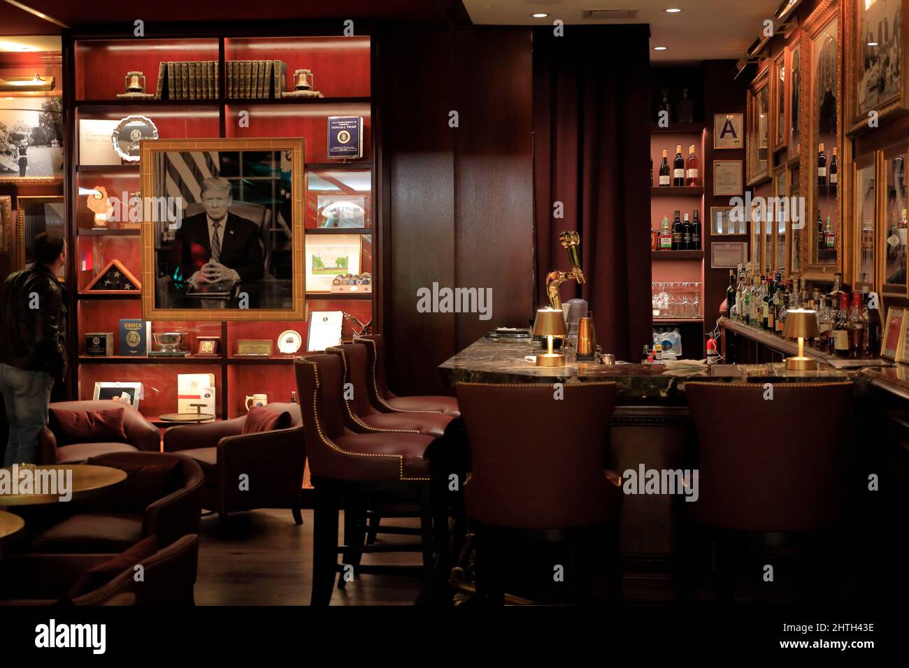 Interior view of 45 Wine & Whiskey aka Trump Bar in Trump Tower at 725 ...
