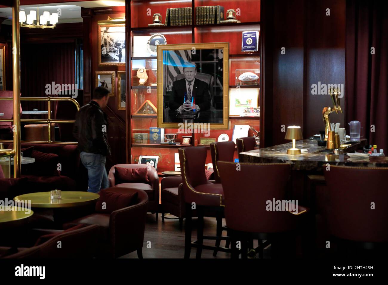 Interior view of 45 Wine & Whiskey aka Trump Bar in Trump Tower at 725 ...