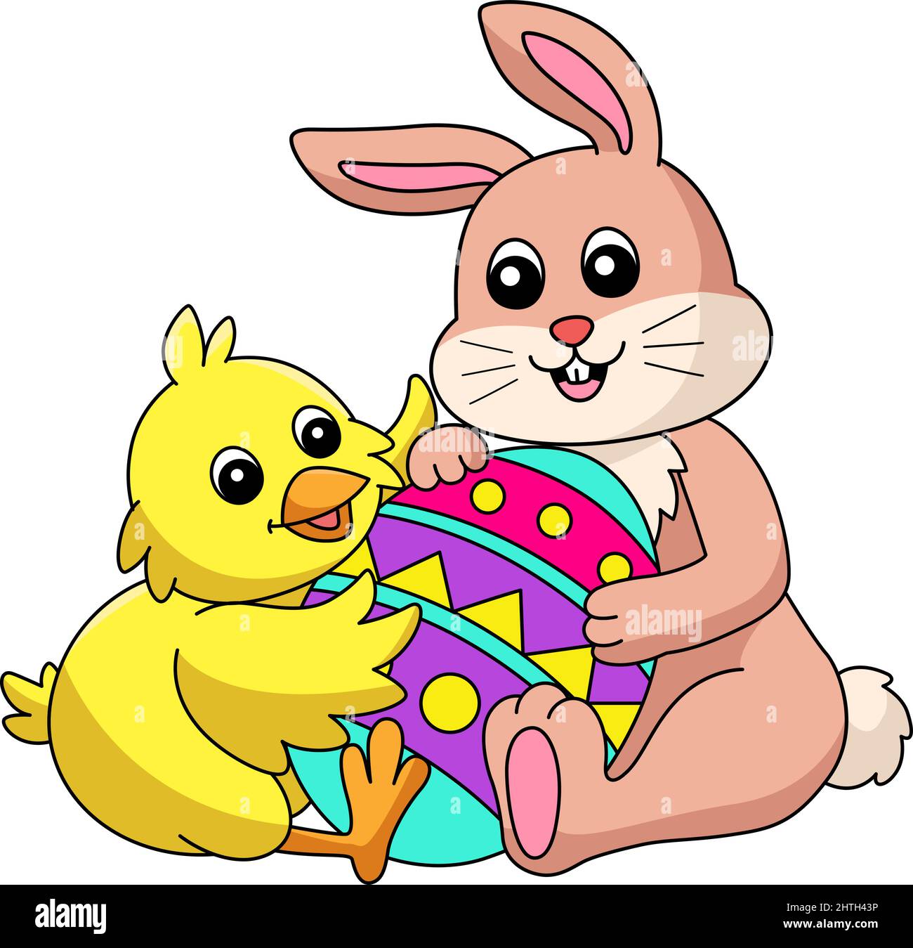 Hand holding chick Stock Vector Images - Alamy