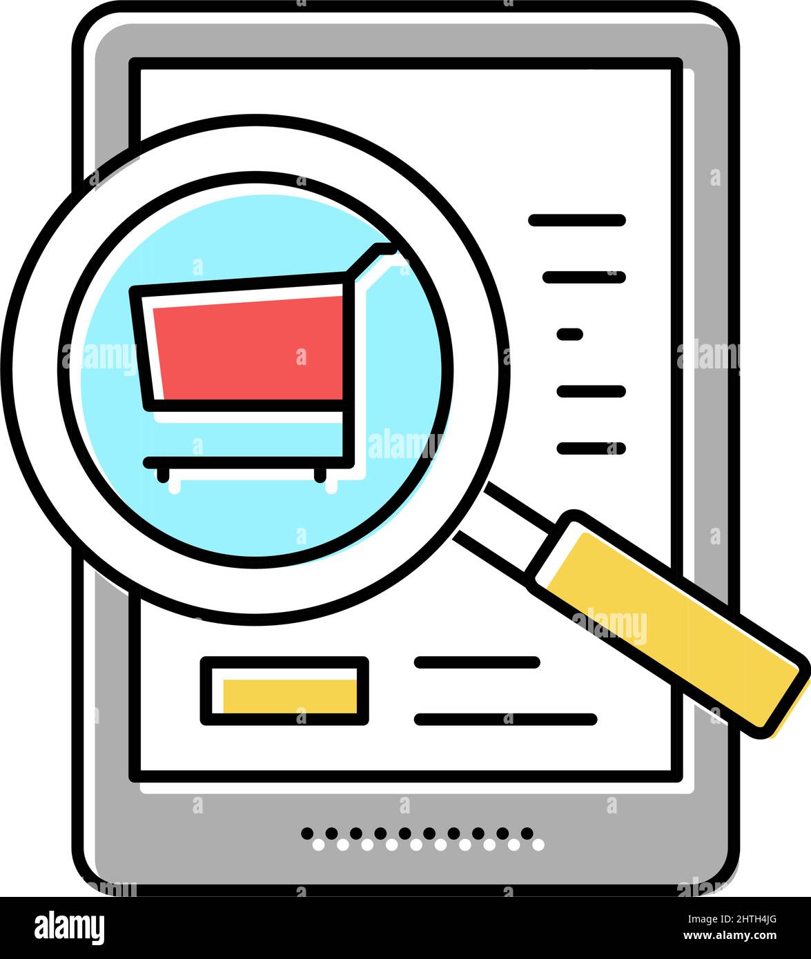 product research color icon vector illustration Stock Vector Image ...