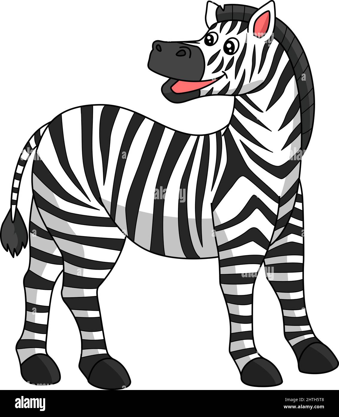 Color contour cartoon illustration Cut Out Stock Images & Pictures - Alamy