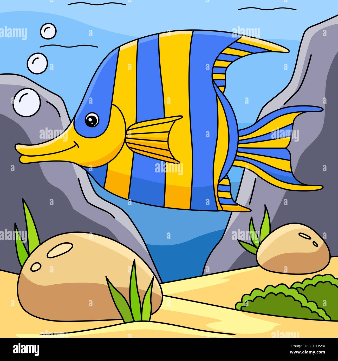 Angelfish cartoon hi-res stock photography and images - Alamy