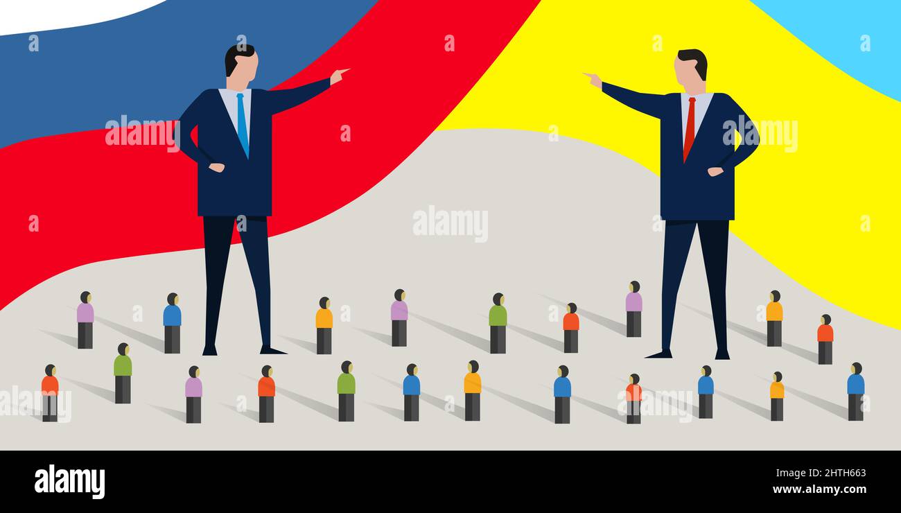 Political confrontation Stock Vector Images - Alamy