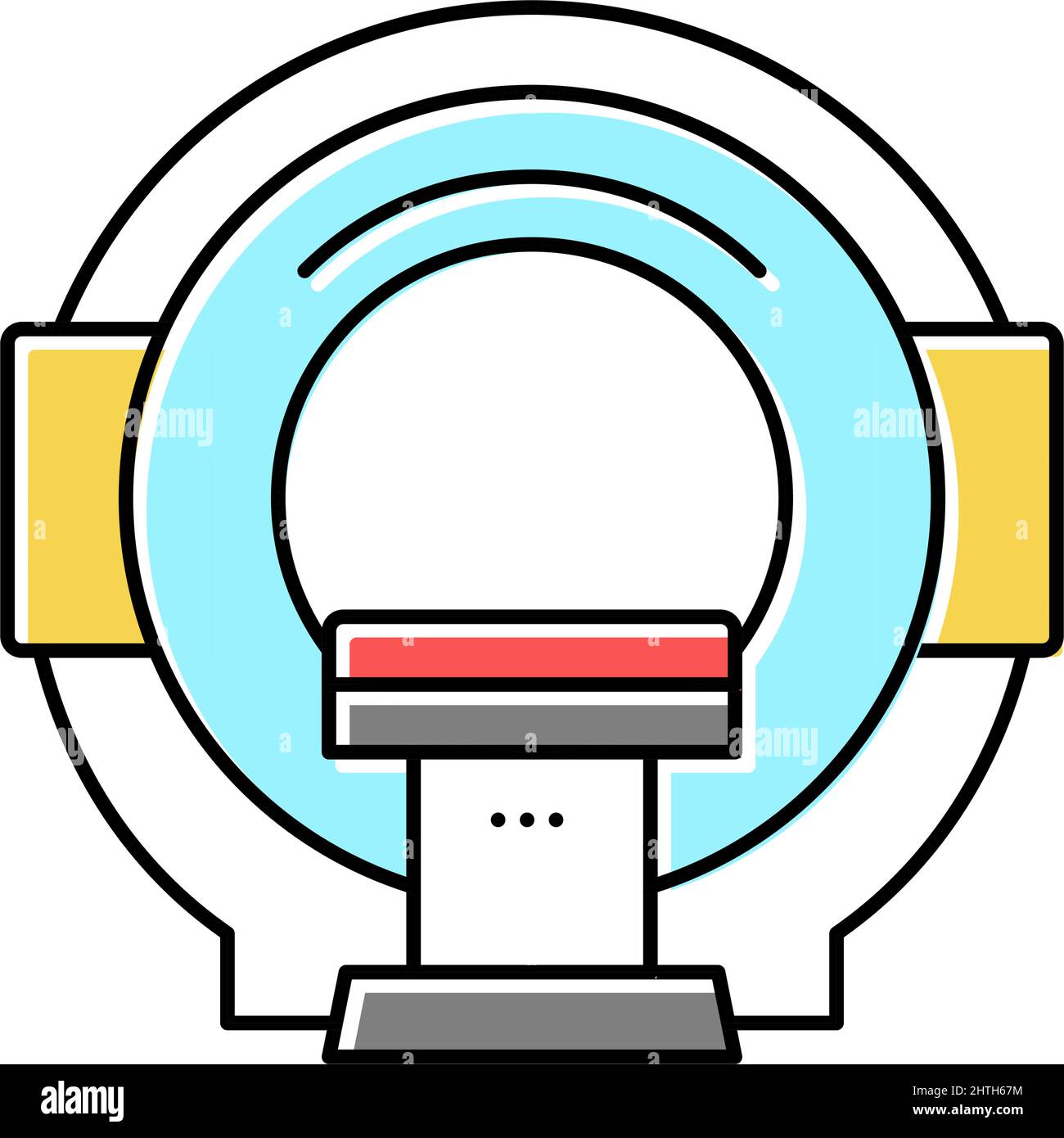 mri radiology equipment color icon vector illustration Stock Vector ...