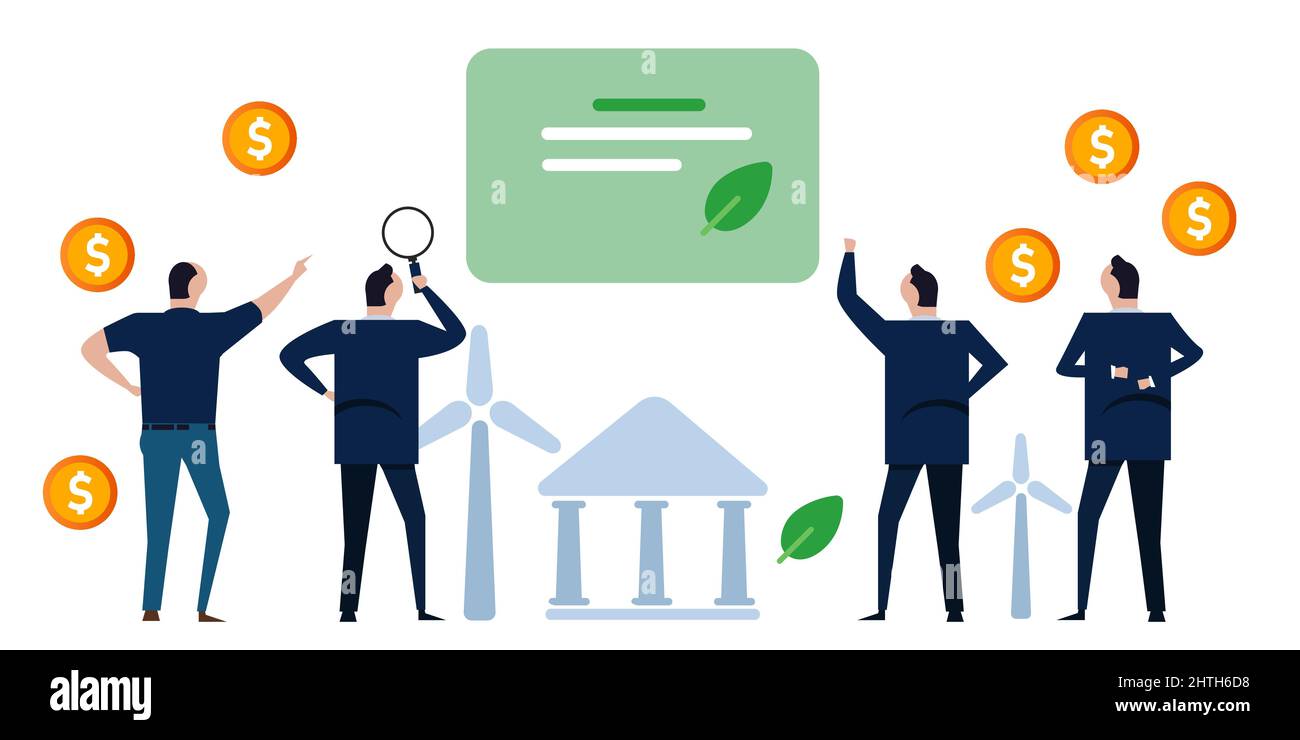 Investing in clean energy Stock Vector Images - Alamy