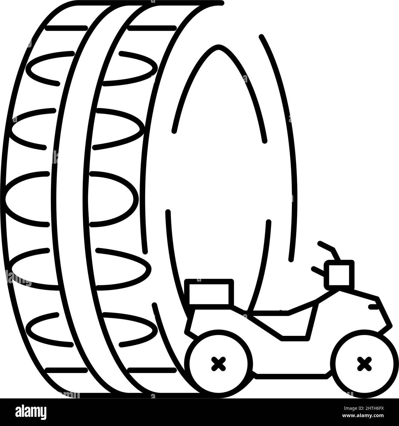 atv utv tires line icon vector illustration Stock Vector Image & Art ...