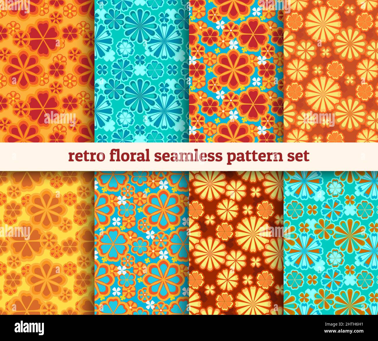 Whimsical floral backdrop Stock Vector Images - Alamy