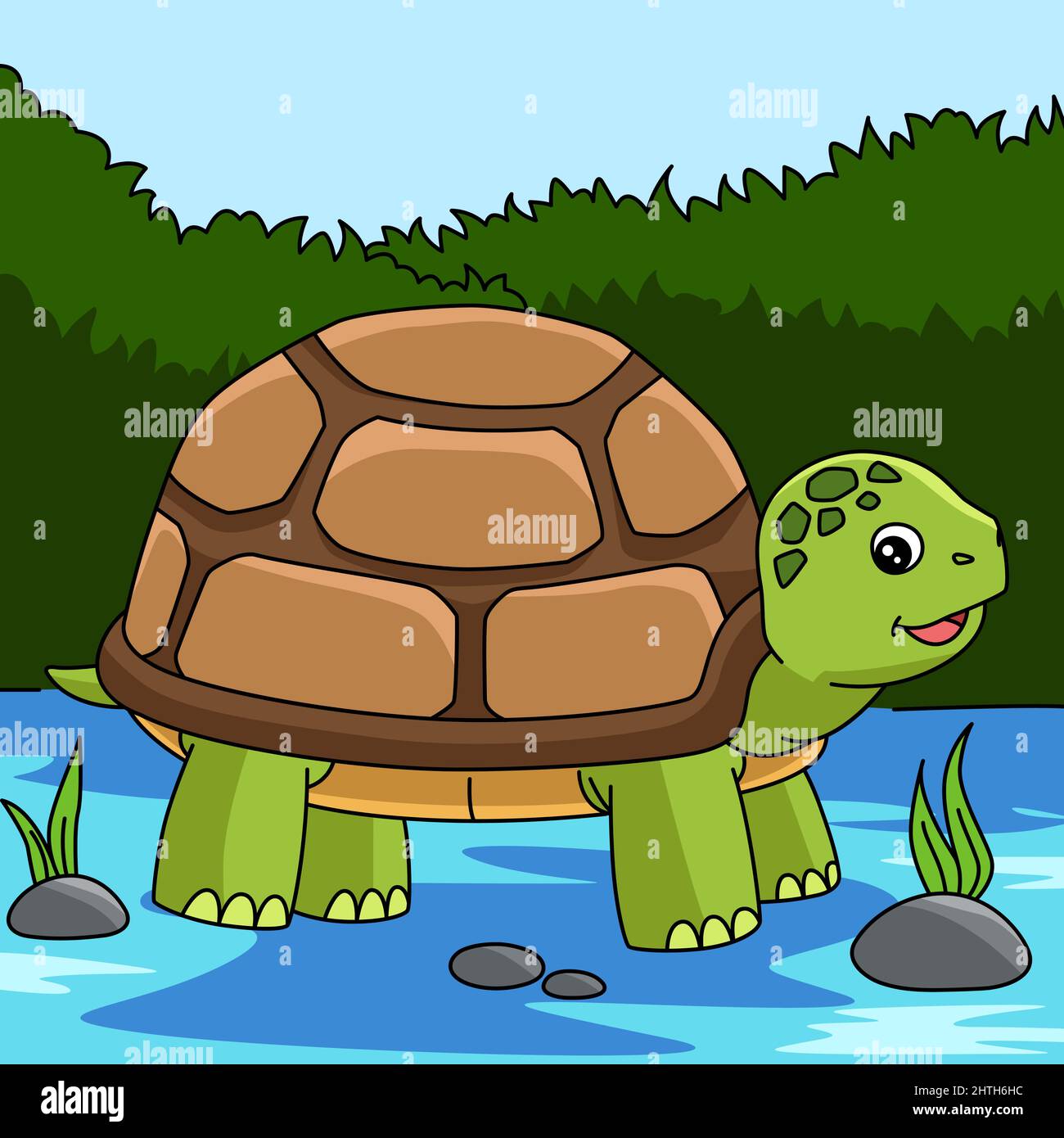 Turtle cartoon hi-res stock photography and images - Alamy