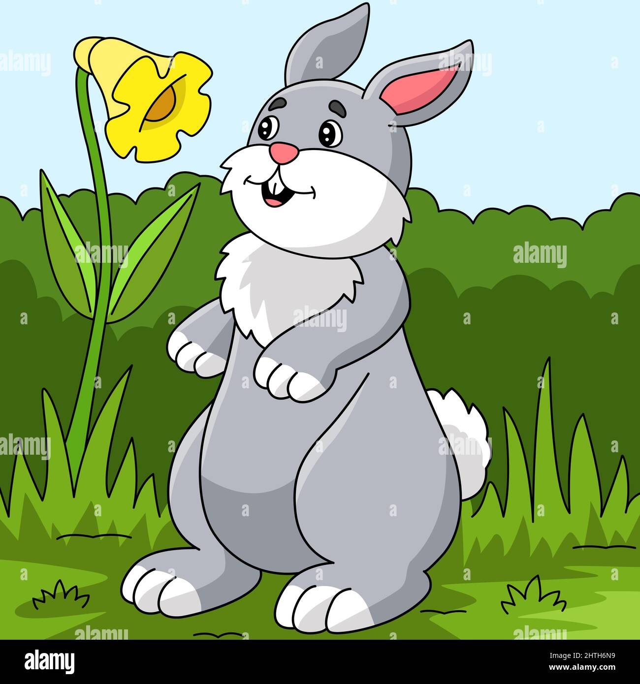 Rabbit carrot cartoon illustration hi-res stock photography and images ...