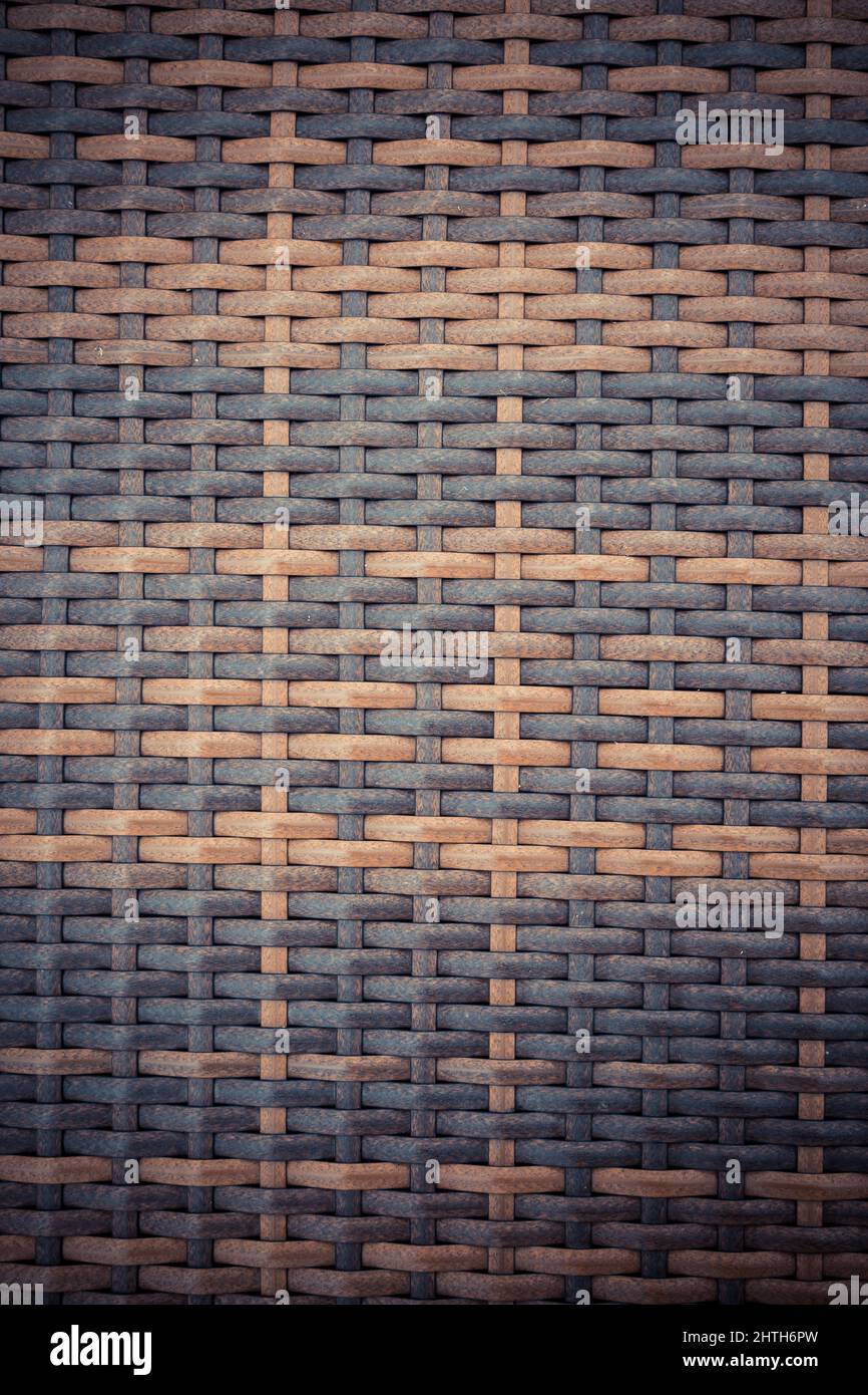Old rattan texture background Stock Photo - Alamy