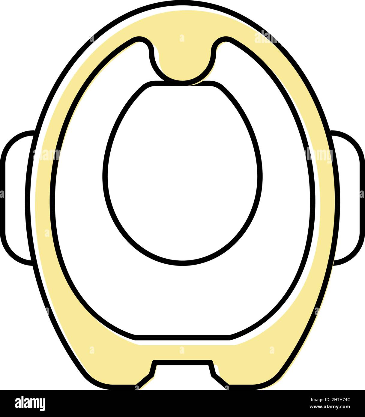 potty training seat color icon vector illustration Stock Vector Image ...