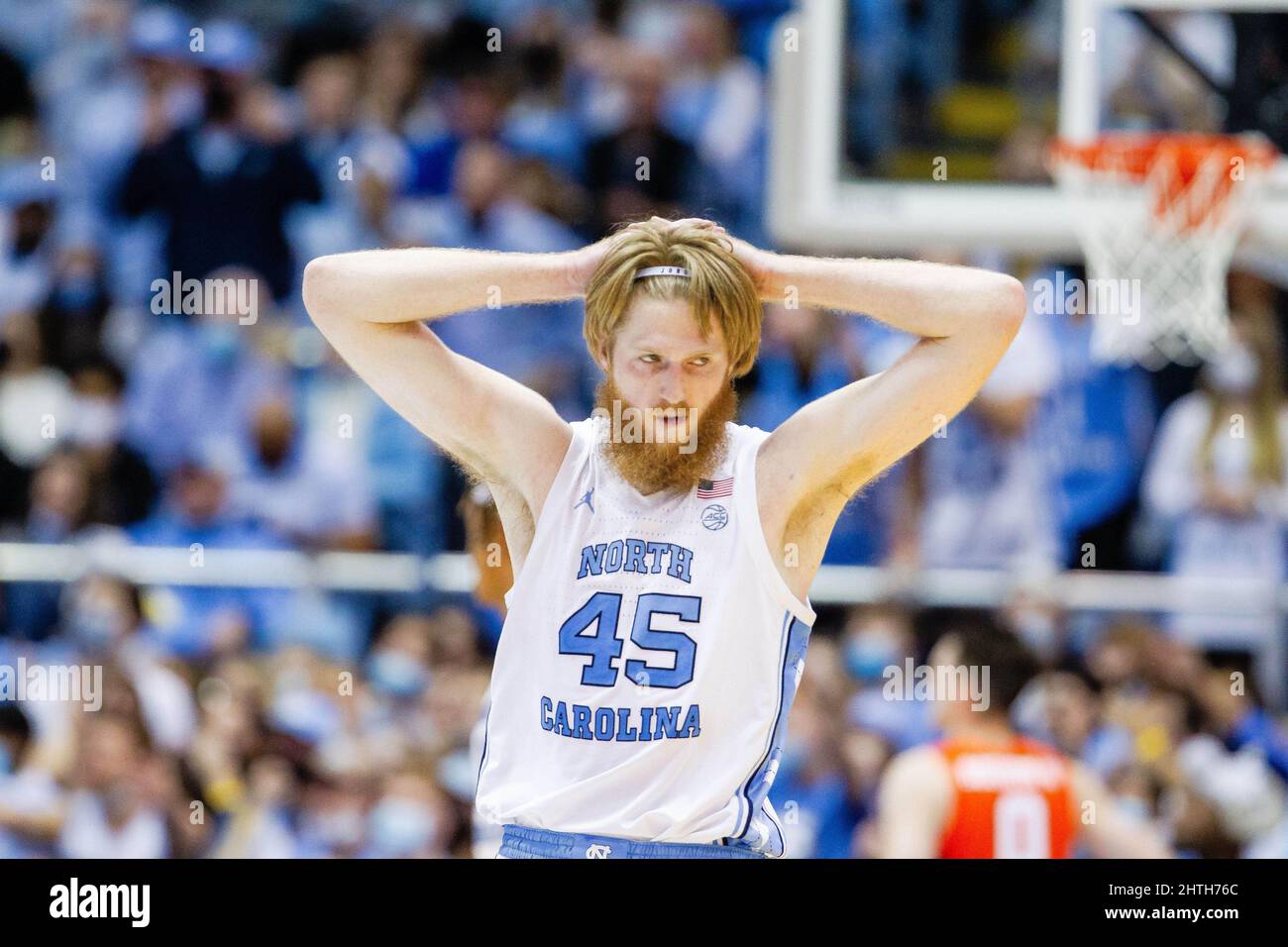 February 28, 2022: North Carolina Tar Heels forward Brady Manek (45 ...