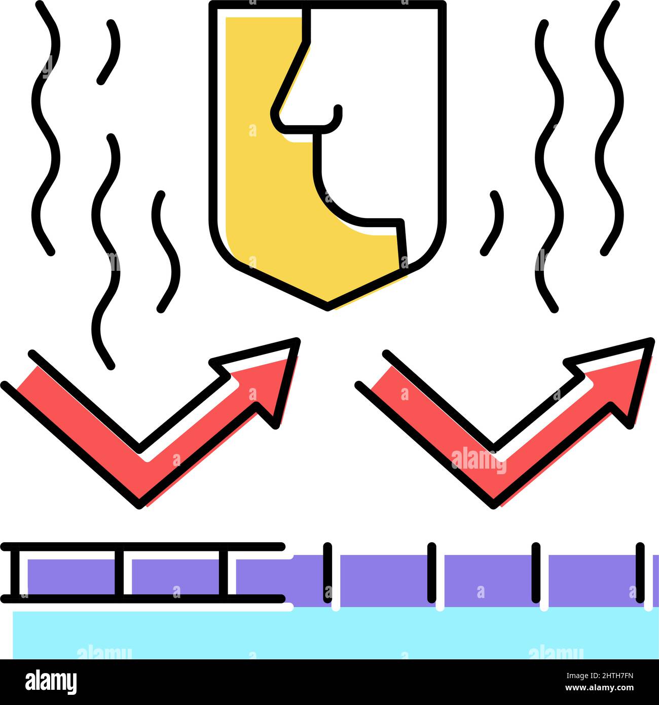 smell protect layer color icon vector illustration Stock Vector Image ...