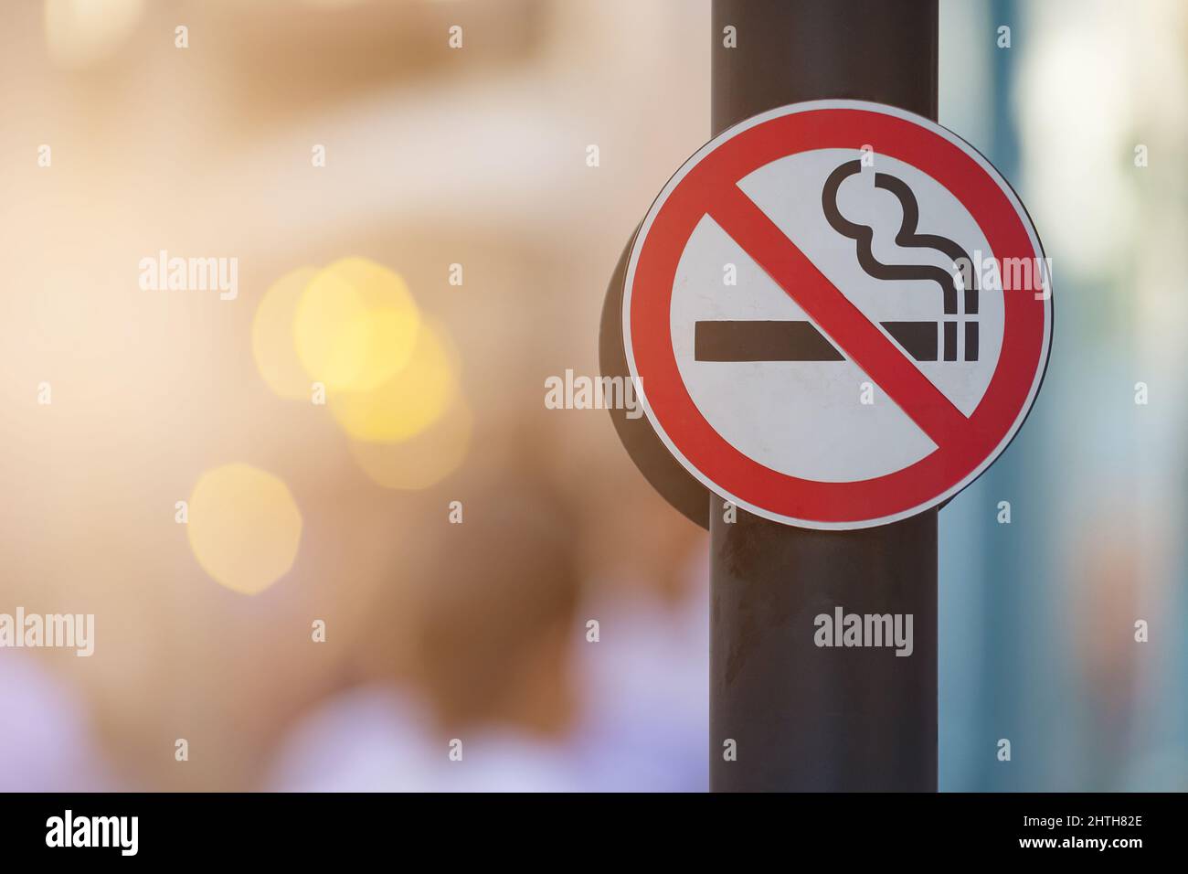 No smoking sign background Stock Photo - Alamy