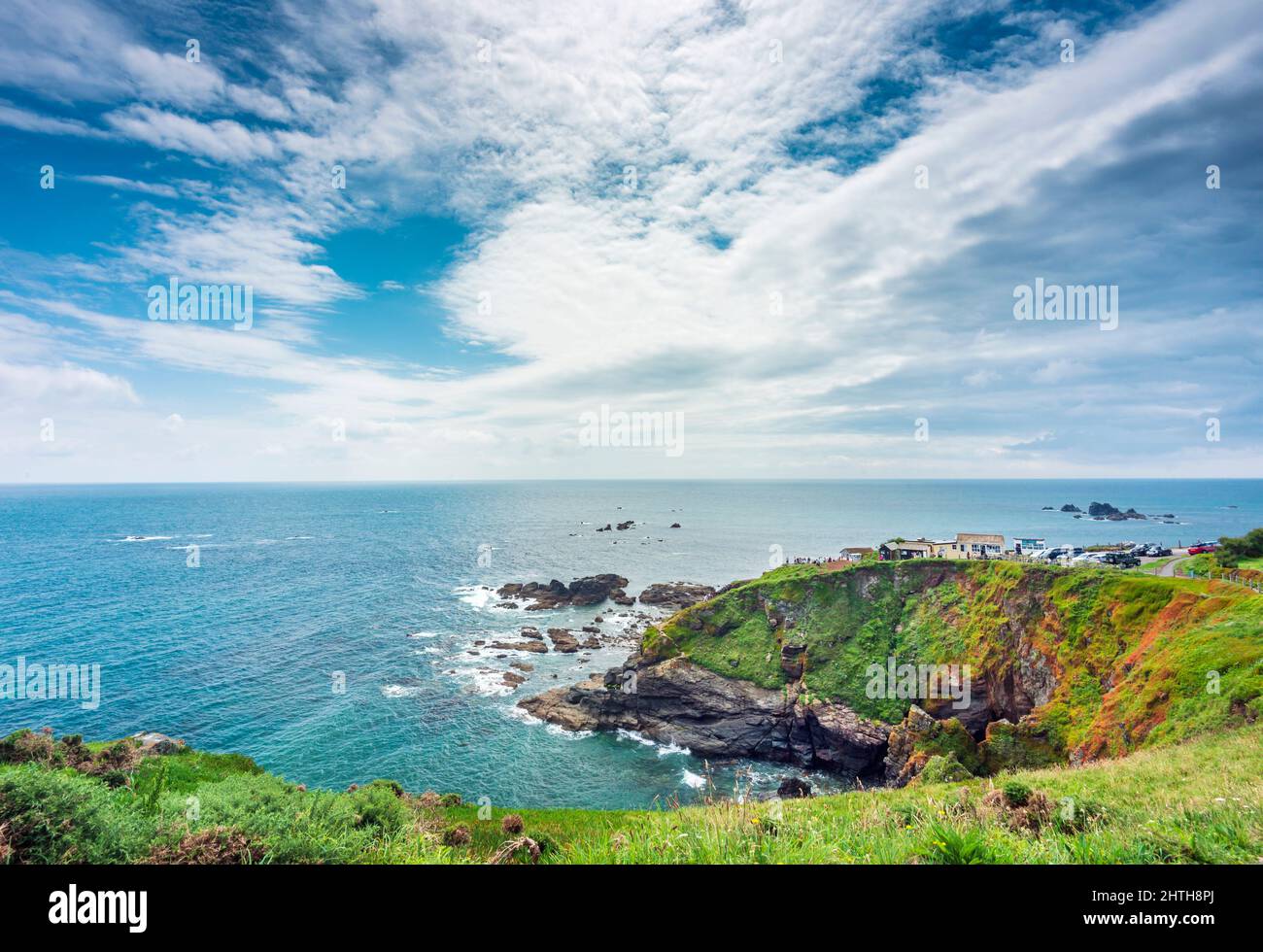 The Lizard Peninsular,Southern Cornwall,England-July 24th 2021:Tourists ...