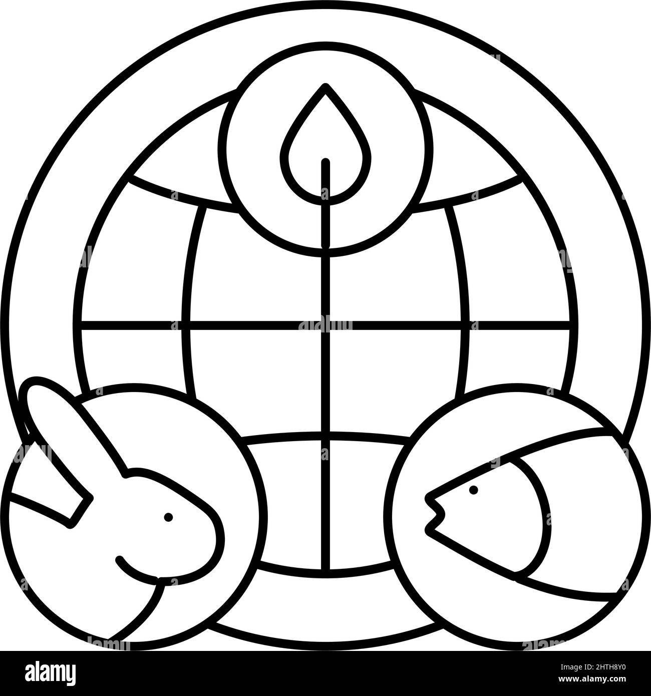 community ecology line icon vector illustration Stock Vector Image ...