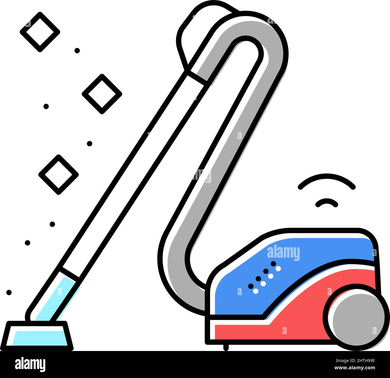 vacuum cleaner color icon vector illustration Stock Vector Image & Art ...