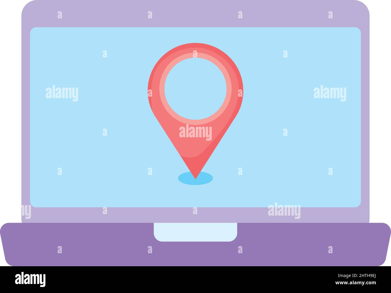 Laptop positioning Cut Out Stock Images & Pictures - Alamy